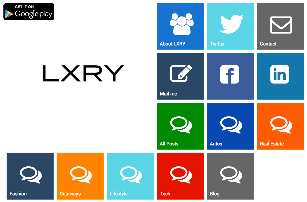 LXRY Launches New Android Phone & Tablet App